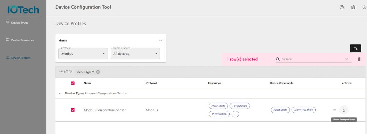 IOTech Support: Creating a Modbus Device Profile with the DCT Tool